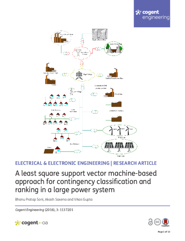 Pdf A Least Square Support Vector Machine Based Approach For Contingency Classification And