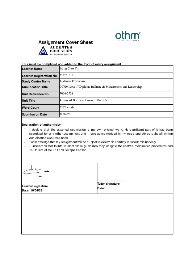 (PDF) ABRM THESIS (WONG CHEE YIN)