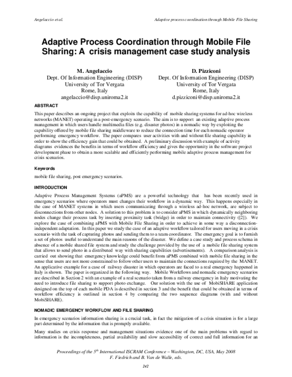 (PDF) Adaptive Process Coordination through Mobile File Sharing: A ...