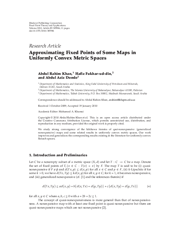 Approximating Fixed Points Of Some Maps In Uniformly Convex Metric Spaces