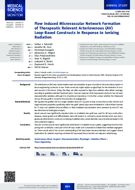 (PDF) Flow Induced Microvascular Network Formation of Therapeutic ...