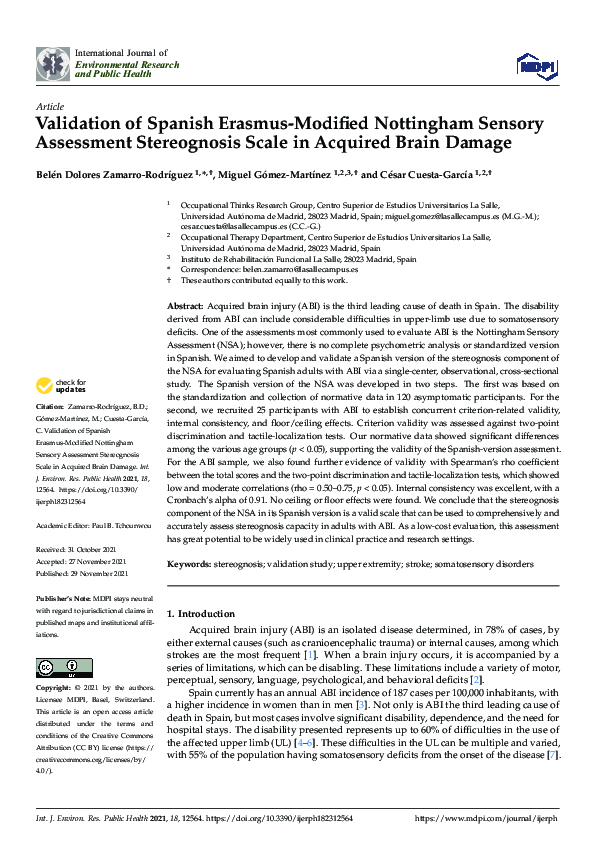 (PDF) Validation of Spanish Erasmus-Modified Nottingham Sensory ...