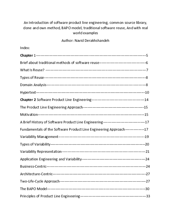 (PDF) An Introduction of software product line engineering, common ...