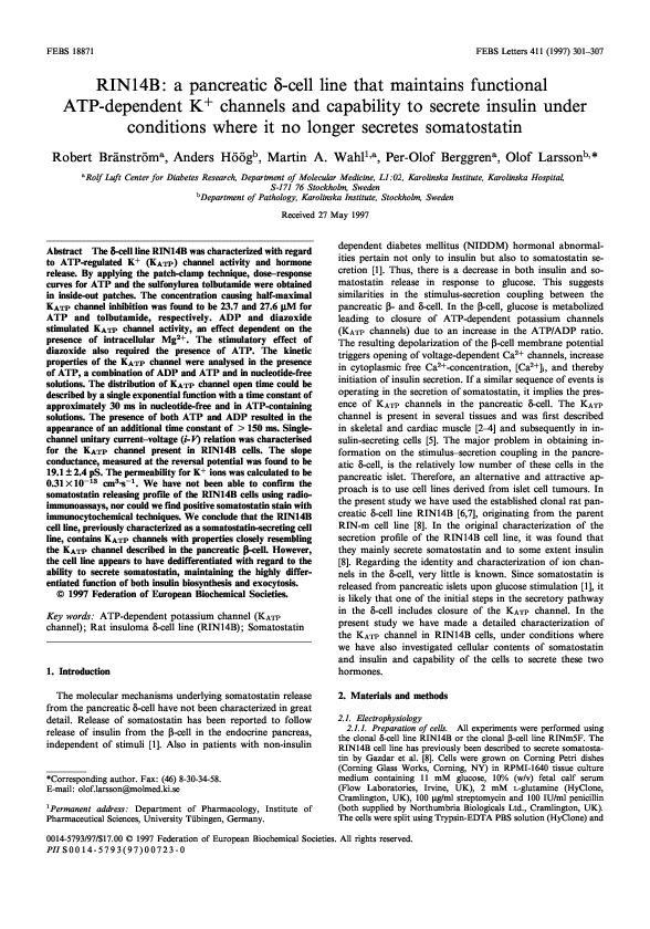 (PDF) RIN14B: a pancreatic δ-cell line that maintains functional ATP ...