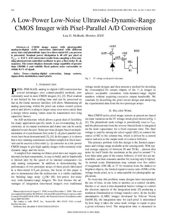 (PDF) A low-power low-noise ultrawide-dynamic-range CMOS imager with ...