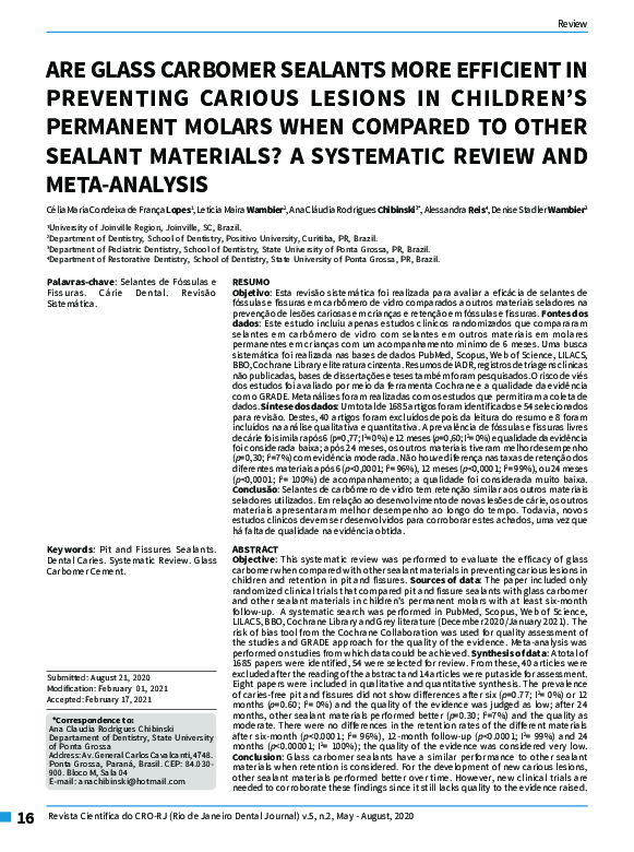 (PDF) Are glass carbomer sealants more efficient in preventing carious ...