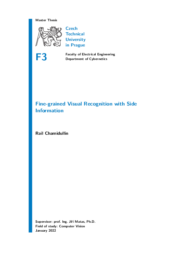 (PDF) Fine-grained Visual Recognition with Side Information