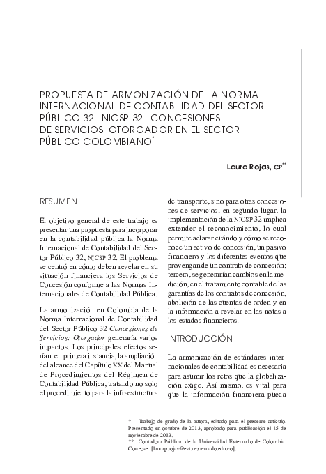(PDF) Propuesta de armonización de la Norma Internacional de ...