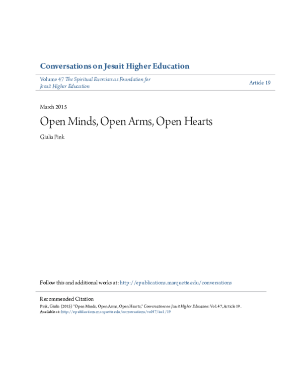 (PDF) Open Minds, Open Arms, Open Hearts