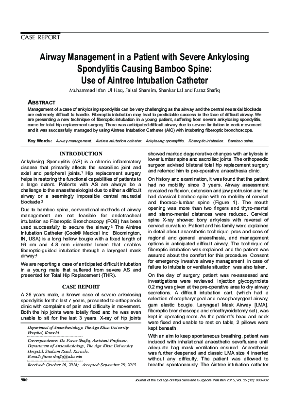 (PDF) Airway Management in a Patient with Severe Ankylosing Spondylitis ...