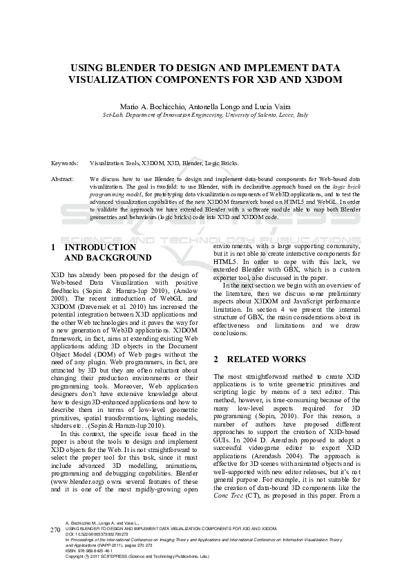 (PDF) Using Blender to Design and Implement Data Visualization Components for X3D and X3DOM