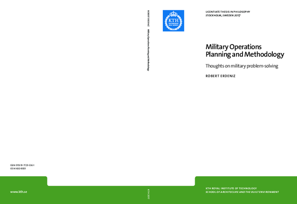 (PDF) Military Operations Planning and Methodology : Thoughts on ...