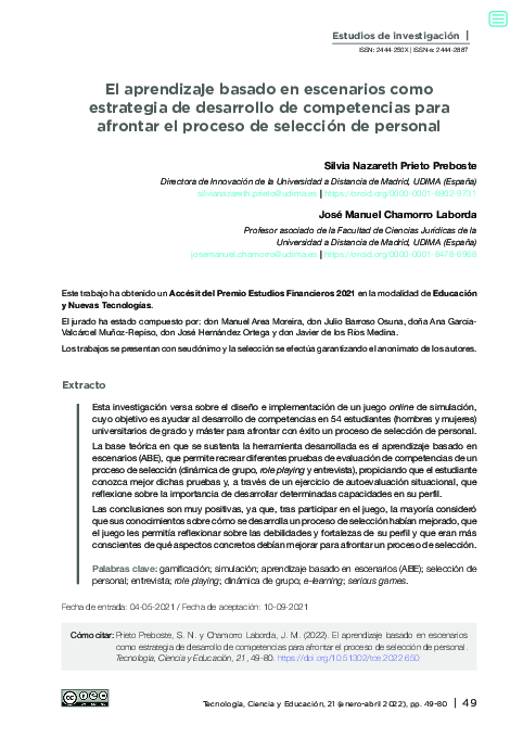 (PDF) El aprendizaje basado en escenarios como estrategia de desarrollo ...