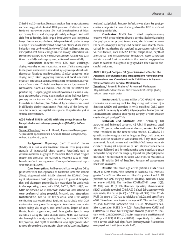 (PDF) Utility of Compass 31 Questionnaire to Predict the Autonomic ...