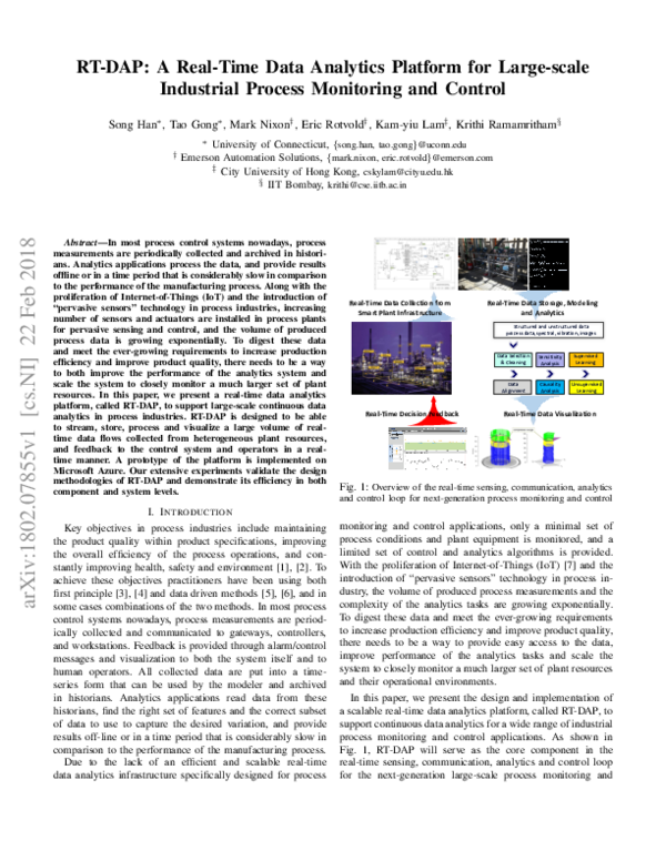 (PDF) RT-DAP: A Real-Time Data Analytics Platform for Large-Scale Industrial Process Monitoring ...
