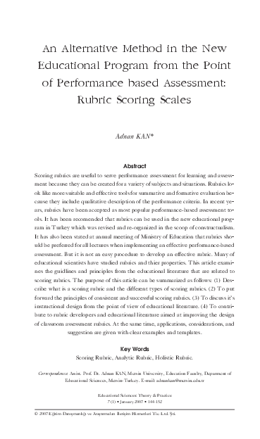 (PDF) An Alternative Method in the New Educational Program from the ...