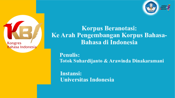 (PDF) Korpus beranotasi: ke arah pengembangan korpus bahasa-bahasa di ...