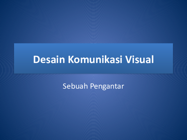 (PPT) Desain Komunikasi Visual
