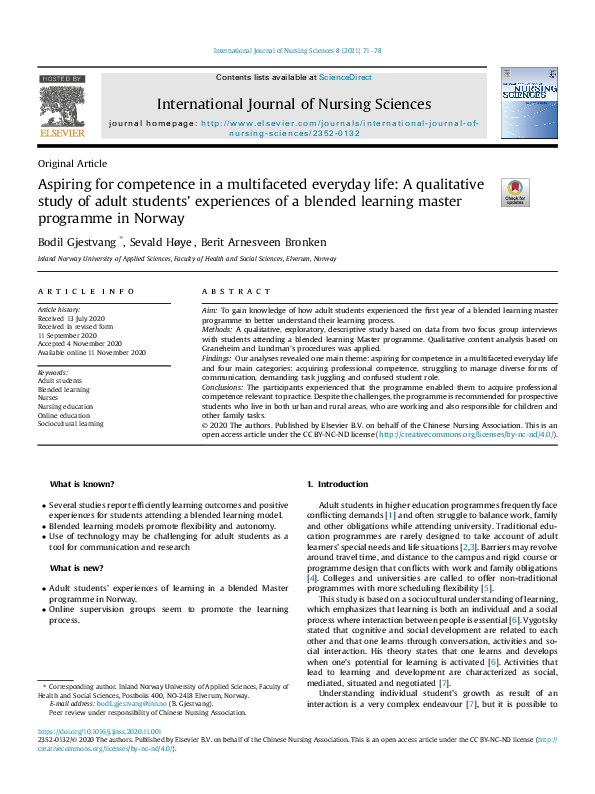 (PDF) Aspiring for competence in a multifaceted everyday life: A ...