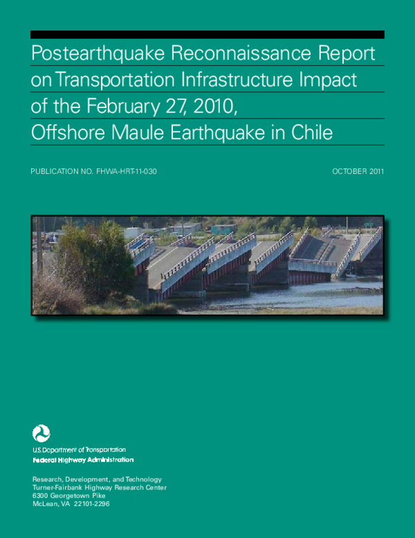 (PDF) Post-Earthquake Reconnaissance Report on Transportation ...