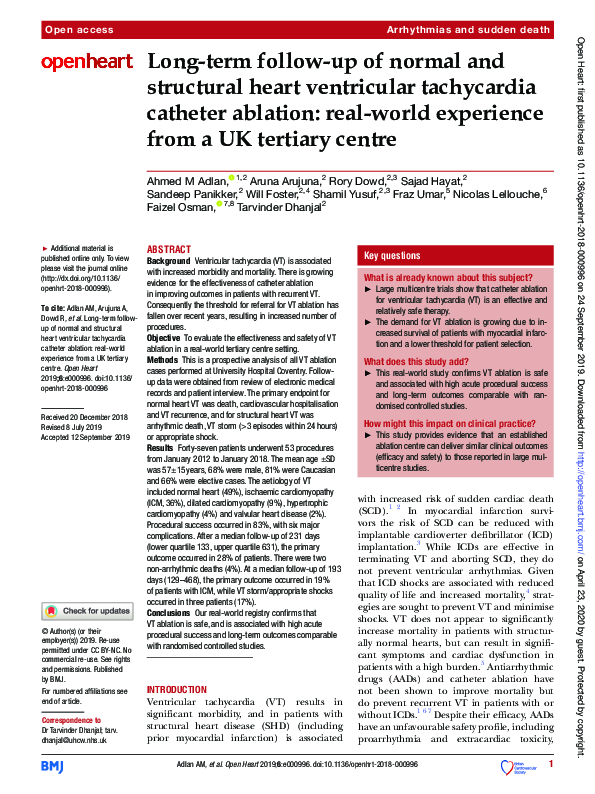 (PDF) Long-term follow-up of normal and structural heart ventricular ...