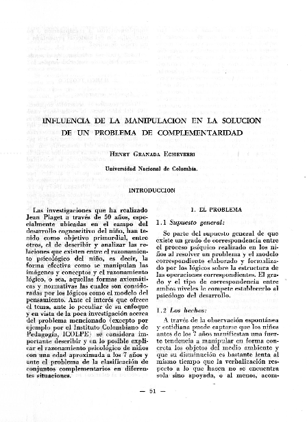 (PDF) Influencia de la manipulación en la solución de un problema de ...