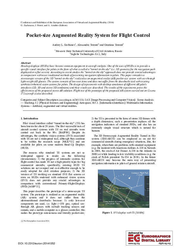 (PDF) Pocket-size augmented reality system for flight control