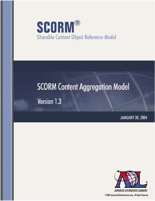 (PDF) Key ADL Community Contributors to the SCORM Content Aggregation ...