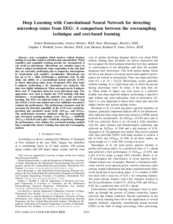 (PDF) EEG-based microsleep detection using supervised learning ...