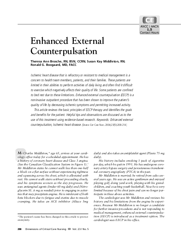 (PDF) Enhanced External Counterpulsation