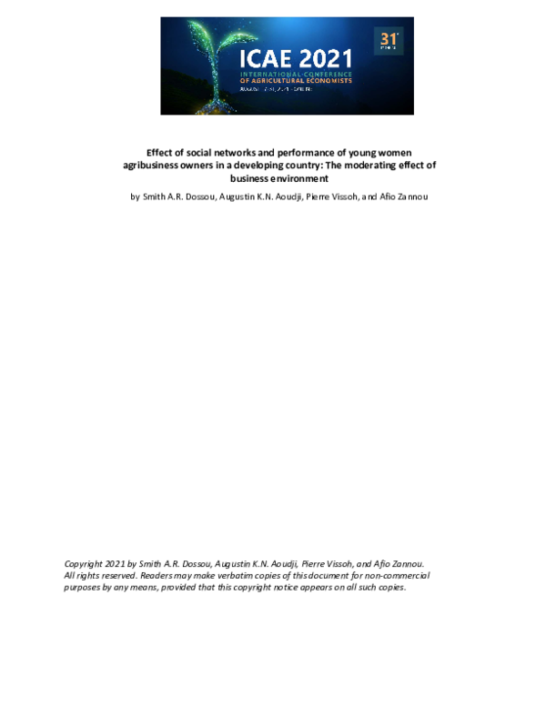 (PDF) Effect of Social Networks and Performance of Young Women ...