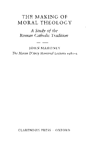 (PDF) The making of moral theology : a study of the Roman Catholic ...
