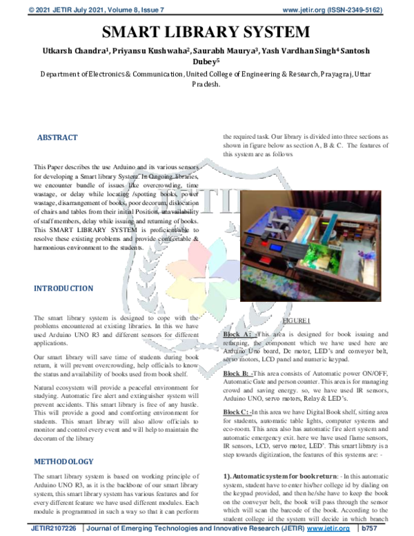 (PDF) Smart Library System