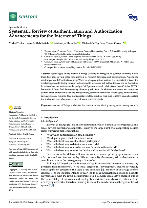 (PDF) Systematic Review of Authentication and Authorization ...