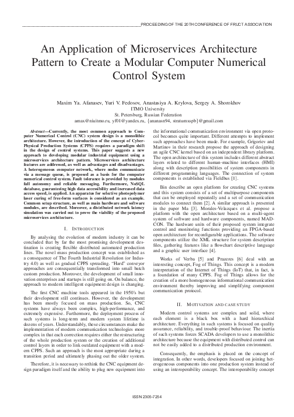 Pdf An Application Of Microservices Architecture Pattern To Create A Modular Computer