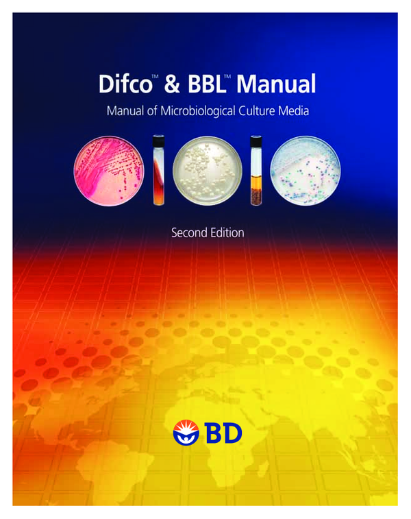 (PDF) Difco & BBL manual : manual of microbiological culture media
