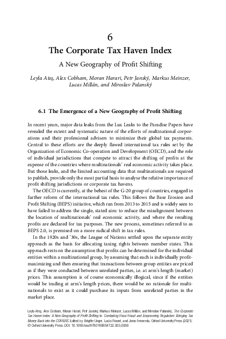 (PDF) The Corporate Tax Haven Index