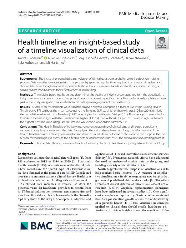 (PDF) Health timeline: an insight-based study of a timeline ...