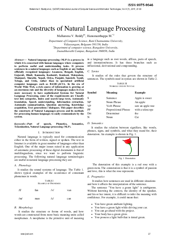 (PDF) Constructs of Natural Language Processing
