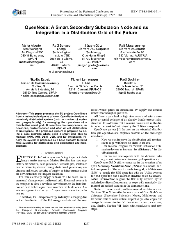 (PDF) OpenNode: A smart secondary substation node and its integration ...