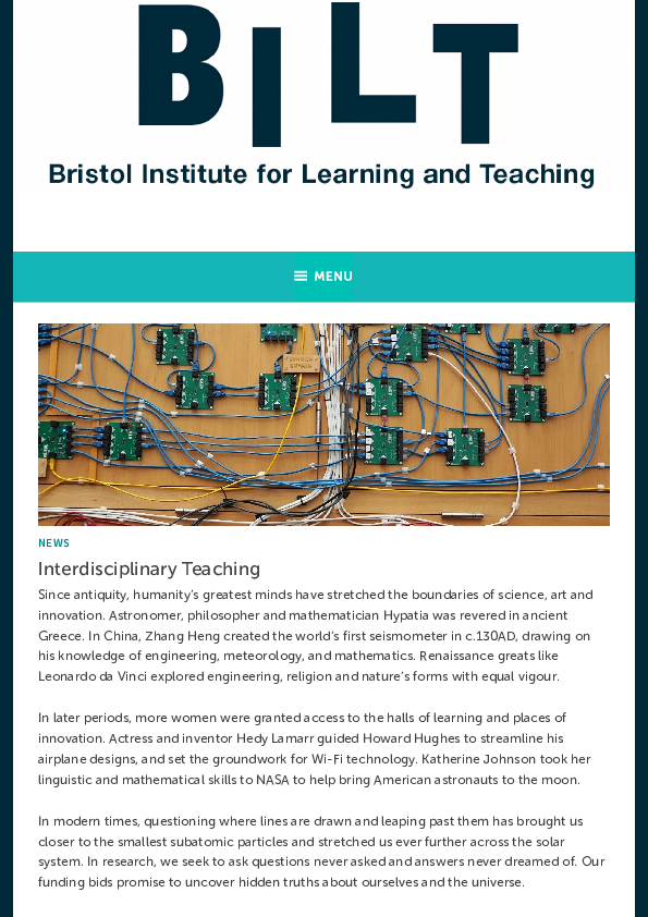 Pdf Interdisciplinary Teaching