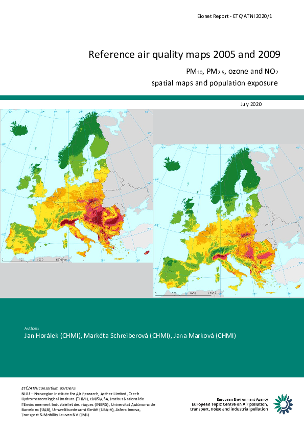 (PDF) ETC/ATNI Report 2020/1: Reference air quality maps 2005 and 2009 ...