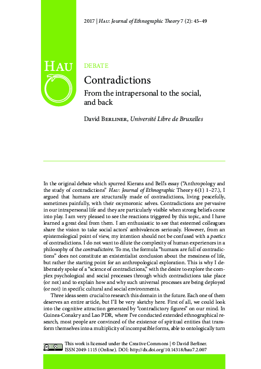 (PDF) Contradictions