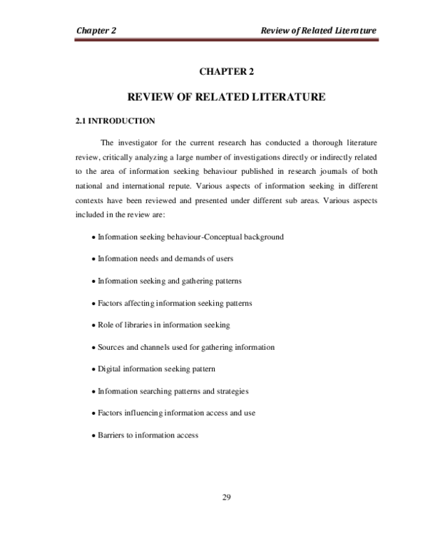 (PDF) Chapter 2 Review of Related Literature