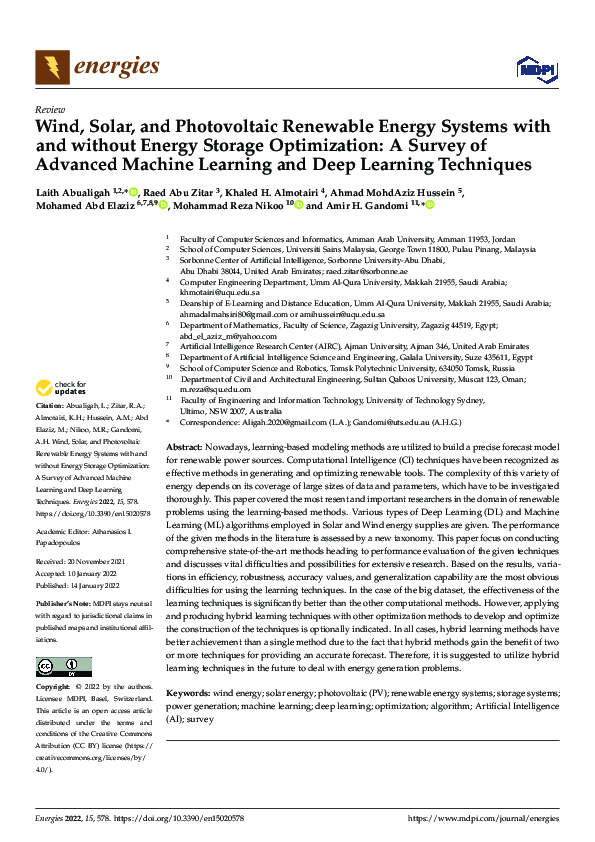(PDF) Wind, Solar, and Photovoltaic Renewable Energy Systems with and without Energy Storage ...