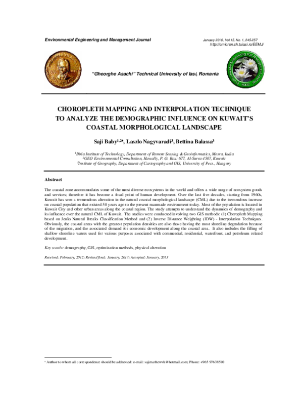 (PDF) Choropleth Mapping and Interpolation Technique to Analyze the Demographic Influence on ...