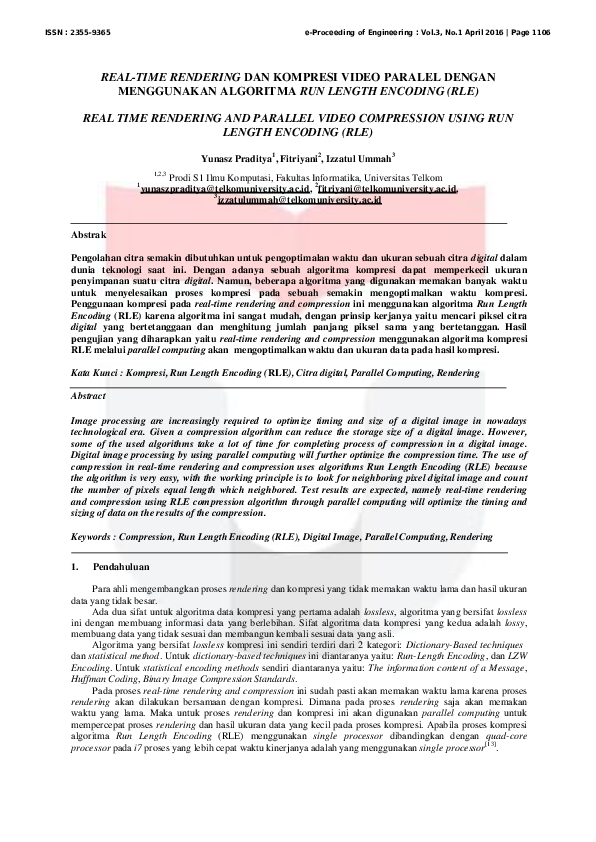 (PDF) Real-time Rendering Dan Kompresi Video Paralel Dengan Menggunakan Algoritma Run-length ...