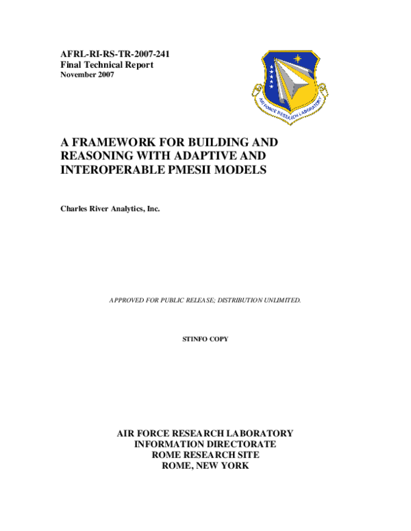 (PDF) A Framework for Building and Reasoning with Adaptive and ...