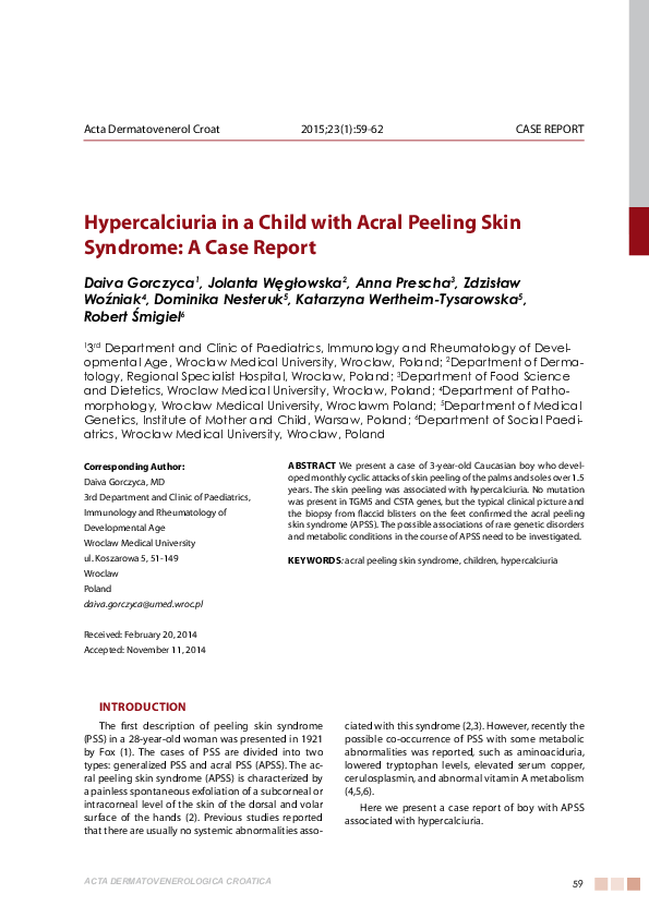 (PDF) Acral peeling skin syndrome in two East-African siblings: case ...