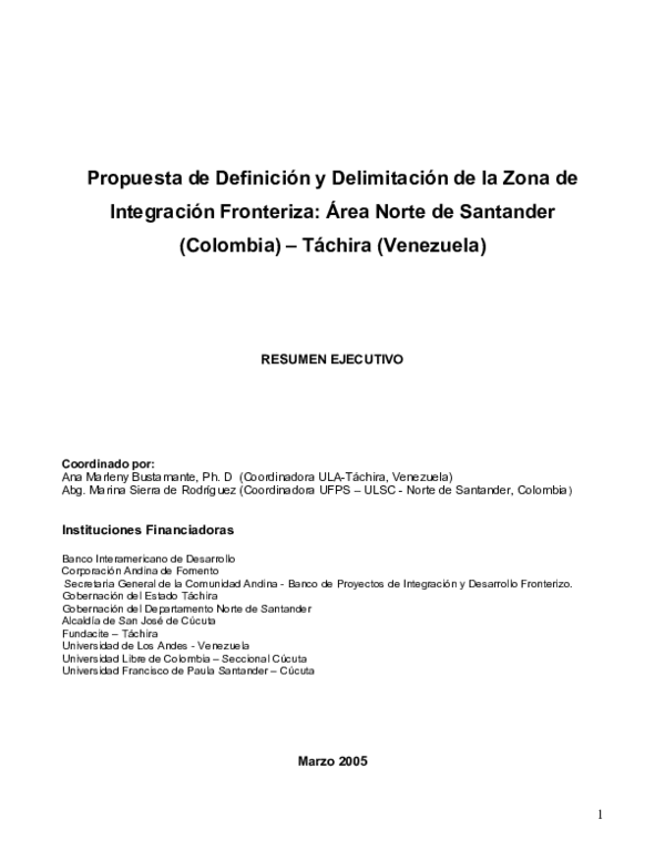 (PDF) Propuesta de Definición y Delimitación de la Zona de Integración ...